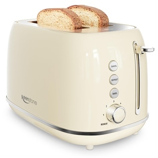 Toasters 2 Slice Retro Stainless Steel Toasters with Bagel, Cancel ...