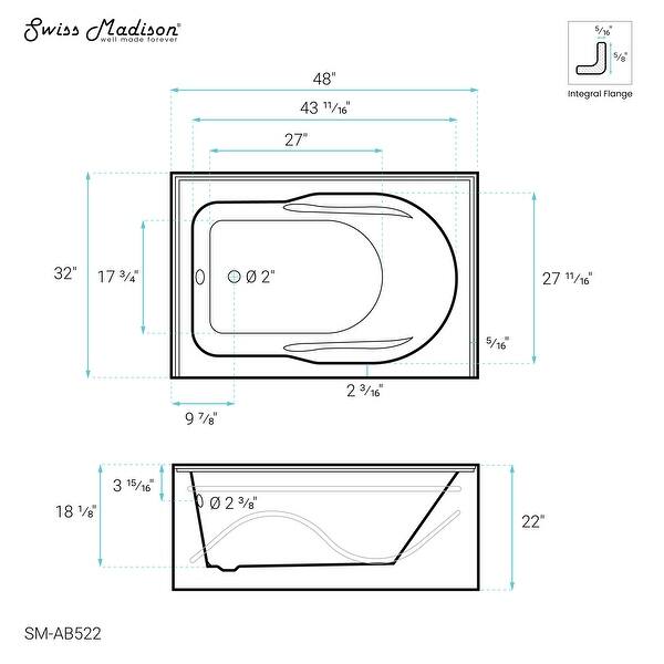 48 X 32 Bathtub