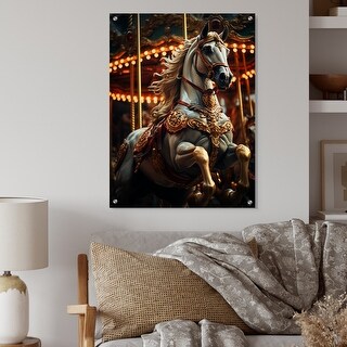 Designart "Carousel Carousel Carousel" Carousel Gloss Wall Decor ...