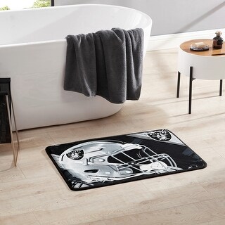 Las Vegas Raiders NFL Licensed Scribble Memory Foam Bath Mat - Las ...