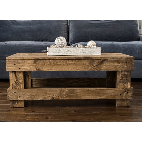 Landmark Pine Wood Living Room Coffee Table - Bed Bath & Beyond - 38978232