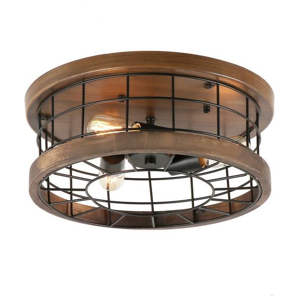 Anmytek Farmhouse Flush Mount Ceiling Light Fixture 3-Light Hallway ...