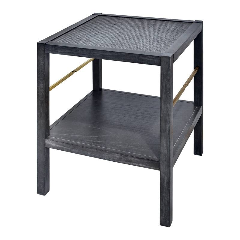Hopper Studio Lagoon End Table - Antique Black - Overstock - 33140328