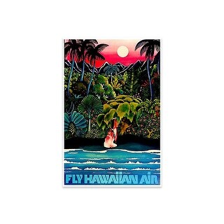 Fly Hawaiian Air Print On Acrylic Glass by Unknown Artist - Bed Bath ...