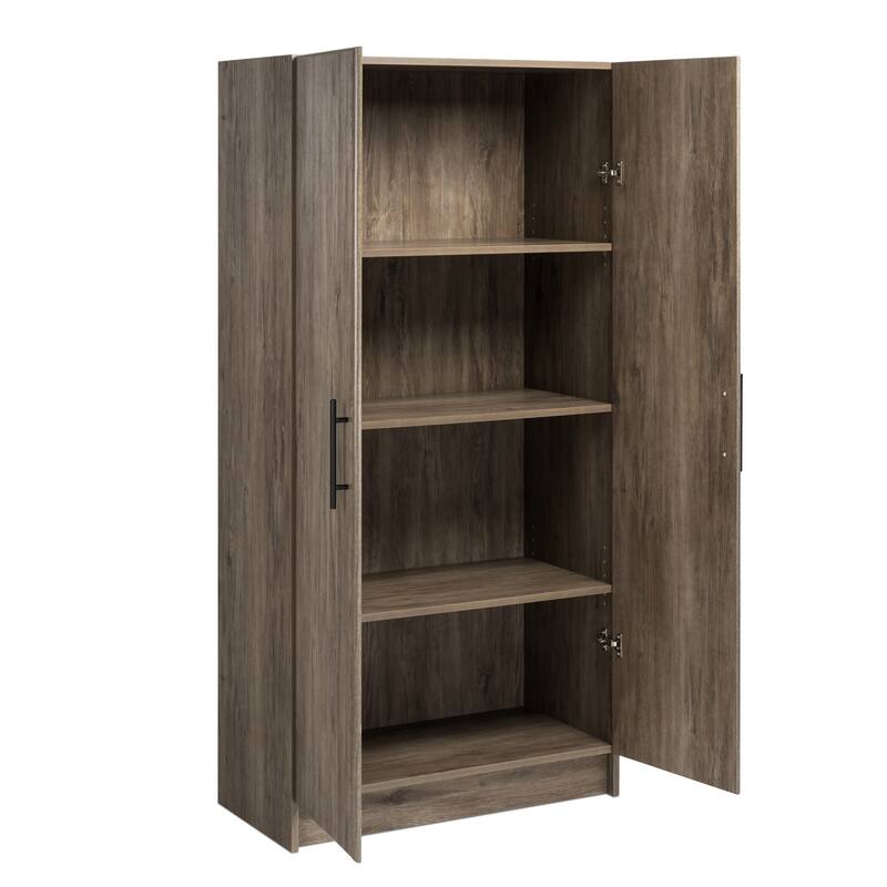 Prepac 'Winslow Elite' 32-inch Brown Storage Cabinet - 32 Inch - 32 ...