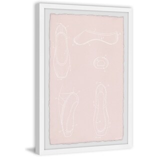 'Pointe Shoes' Framed Painting Print - Bed Bath & Beyond - 34070010