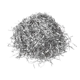 2Pcs 200g Glitter Raffia Paper Shreds Confetti Filler, Silver Tone ...