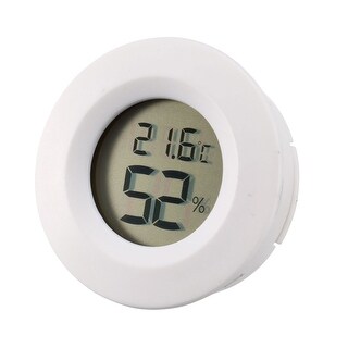 Round Shape Digital Temp. Humidity Meters Gauge Thermometer Hygrometer ...
