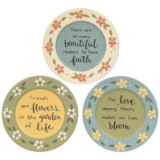 Friends Are Flowers Plate 3 Asstd - 8.5" in diameter - Bed Bath & Beyond - 36099870