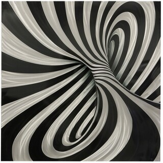 Swirl Pattern Burnished Aluminum Wall Art Panel - Bed Bath & Beyond ...