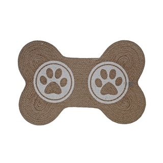 Braided Cotton Bone Shape Pet Mat (Dpuble Paw) - Bed Bath & Beyond ...