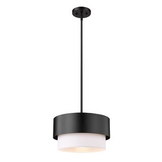 Counterpoint by Z-Lite 1 Light Pendant in Matte Black - Bed Bath ...
