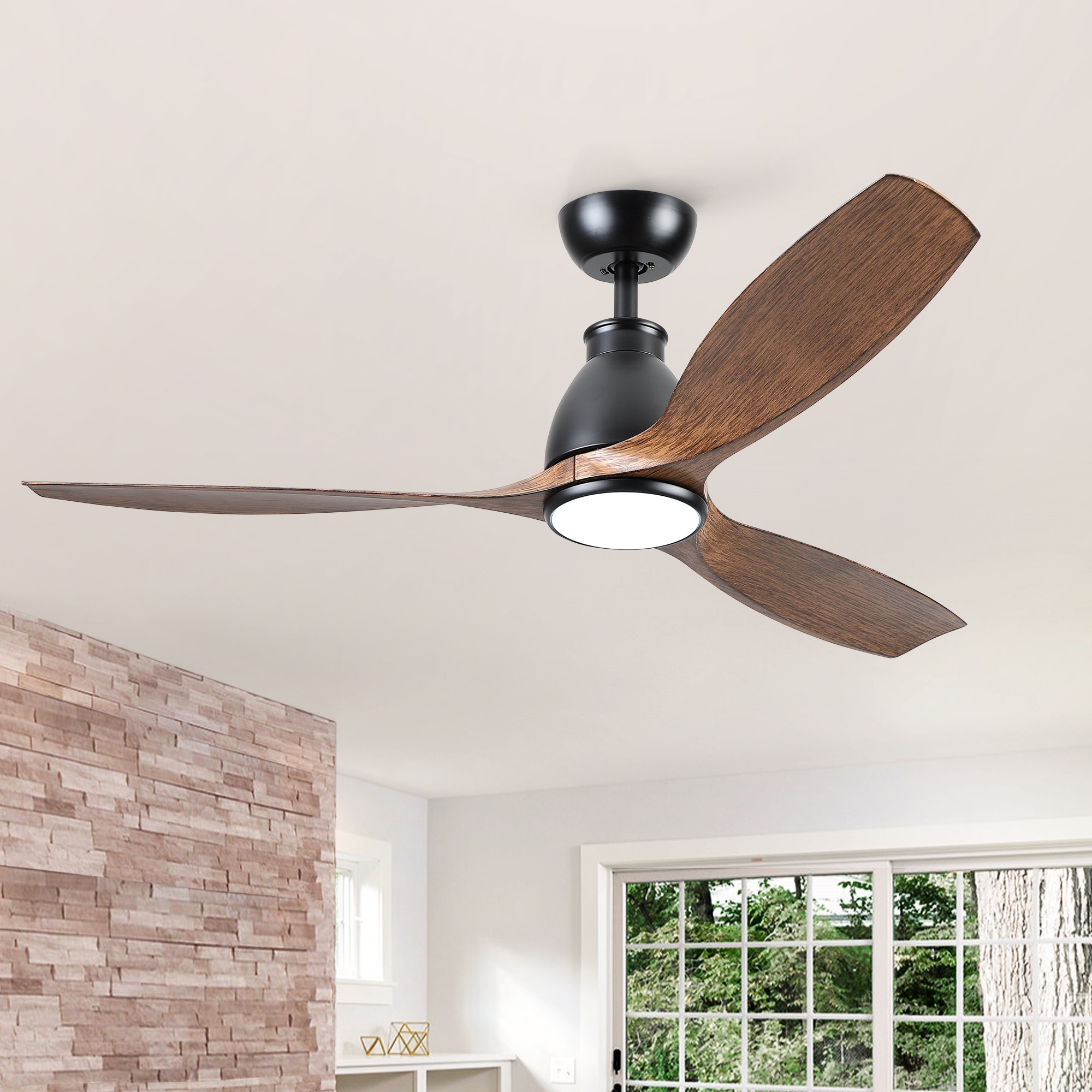 Chrome 3-Blade 42-inch Crystal Chandelier Ceiling Fan - Bed Bath ...