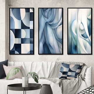 Designart "Essence Of Simplicity III" Minimalism Framed Wall Art Set Of ...