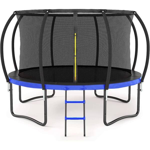 14FT Outdoor Big Trampoline With Inner Safety Enclosure Net For Kids ...