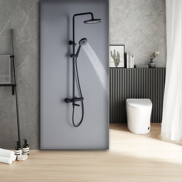 3-Way Wall-Mount Complete Shower System with Tub Spout - Bed Bath ...