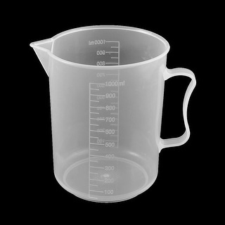 1000mL Kitchen Plastic Sauce Water Volume Engrave Measuring Cup - Clear ...