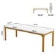 Dining Table for 6-8 Person, 78 inch Long Rectangular Kitchen Dining ...
