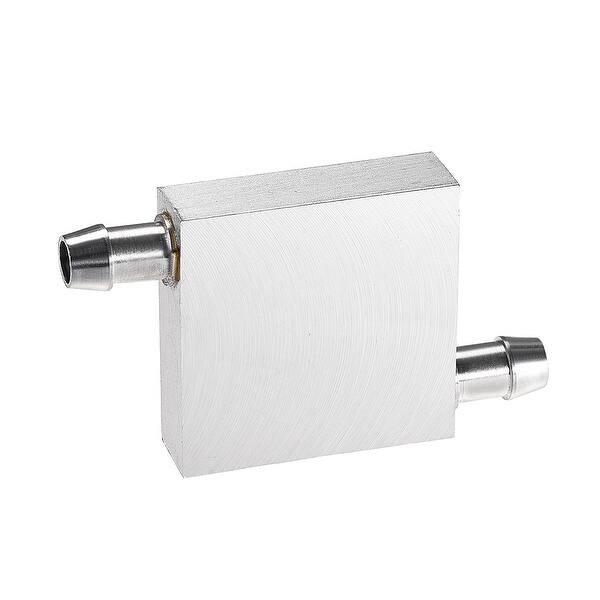 Aluminum Water Cooling Block 40x40mm Polished with Nozzle on Two Side ...