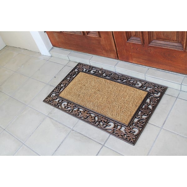 A1HC Rubber and Coir Heavy Duty Non-Slip Tapered Edge Doormat - Bed ...