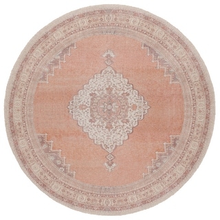 SAFAVIEH Handmade Classic Zuzana Vintage Shabby Chic Rug - 6' Round ...