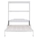 Queen Size Murphy Bed with Bench and Removable Cushion, Modern Wall Bed ...