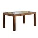 Ivy 60 Inch Modern Rectangular Dining Table, Rubberwood Frame, Warm ...