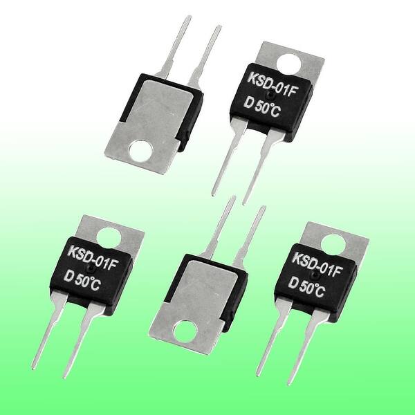 5 Pcs 50 Celsius NC Temperature Switch Thermostat 1.5A 250VAC/ 24VDC ...