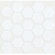 Shaw Geoscape - 11" x 12" Hexagon Geometric Mosaic Wall Tile - - Bed ...