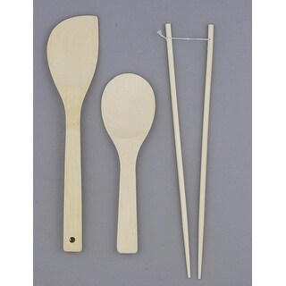 Helen's Asian Kitchen 97060 Bamboo Stir Fry Tool Set, Set/3 - Bed Bath ...