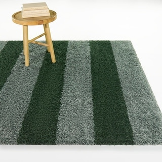 Brodie Striped Shag Area Rug - Bed Bath & Beyond - 43094089