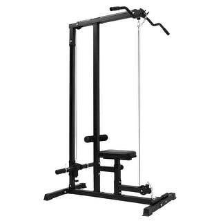 Workout pull down weight machine with multiple adjustable cable ...