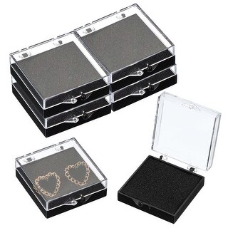 Clear Plastic Gift Box for Pin, Small Brooch Storage Boxes Jewelry Box ...