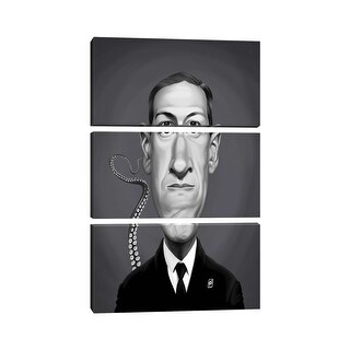 iCanvas "H P Lovecraft" by Rob Snow 3-Piece Canvas Wall Art Set - Bed ...