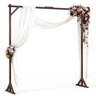 Moasis Wedding Solid Wood Arch Garden Arch with Triangular Stand Base ...