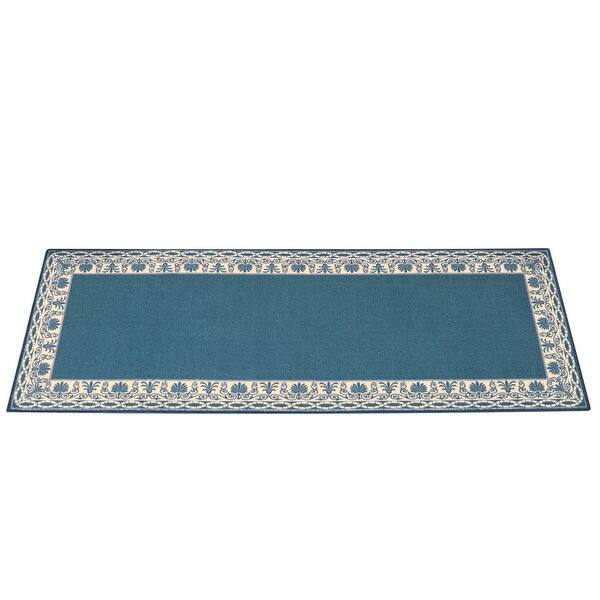 Traditional Skid-Resistant Border Design Rug - Bed Bath & Beyond - 36785140
