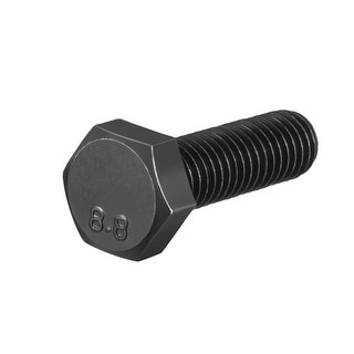 M8x25mm Hex Head Screw Bolts Fastener Grade 8.8 Carbon Steel 10pcs - M8 ...