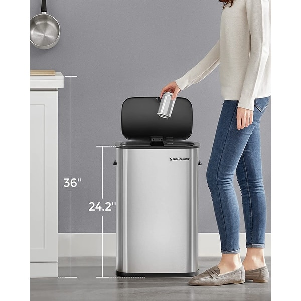 Motion Sensor Trash Can, 13 Gallon Automatic Garbage Can with Soft ...