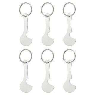 Shopping Trolley Token Key Ring Stainless Steel Cart Remover Unlock ...