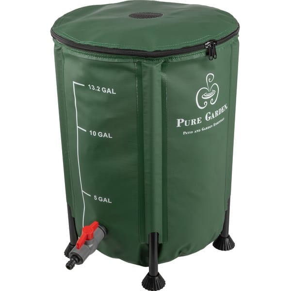 Rain Barrel - Collapsible Water Container for Catching Rainwater ...