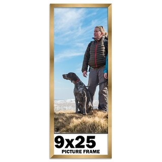 9x25 Frame Gold Bronze Picture Frame - Modern Photo Frame Includes UV ...