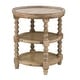 3-Tiered Round Side Tabel, Natural End Tabel,Wooden Coffee Table - Bed ...