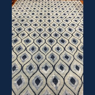 HERAT ORIENTAL Handmade Tibetan Wool & Silk Rug - 10' x 14' - Bed Bath ...