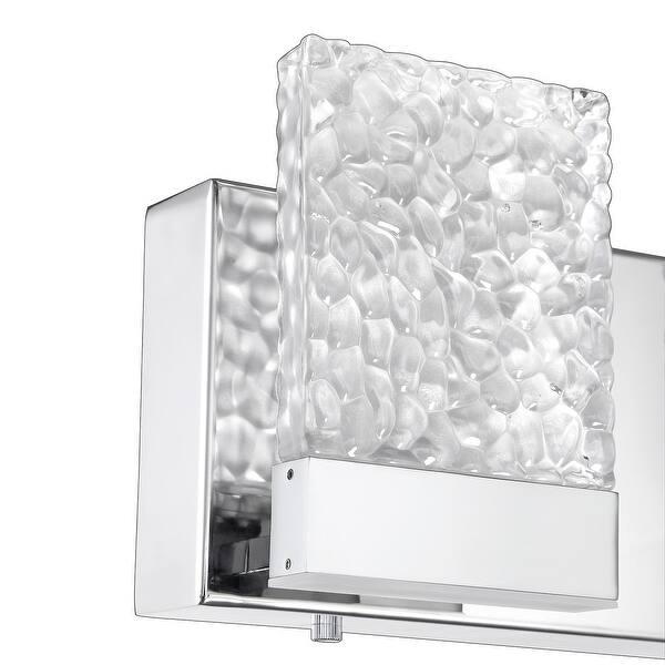 Astron 4-Light-LED Chrome Vanity Light with Glass Shade - Bed Bath ...