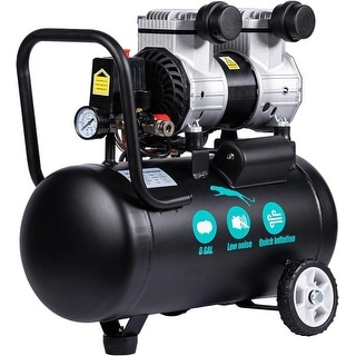 Air Compressor, 1.2HP 2.2 CFM@90PSI Oil Free Air Compressor Max. 116PSI ...