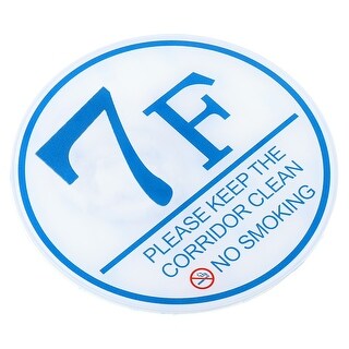 7F Floor Number Sign Acrylic Self-Adhesive Building Marking Sticker ...