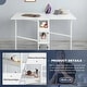Erommy Height-Adjustable Craft Table with Shelves, Mobile Folding ...