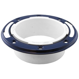 Jones Stephens C53400 4" PVC Closet Flange with Metal Rings - Bed Bath ...