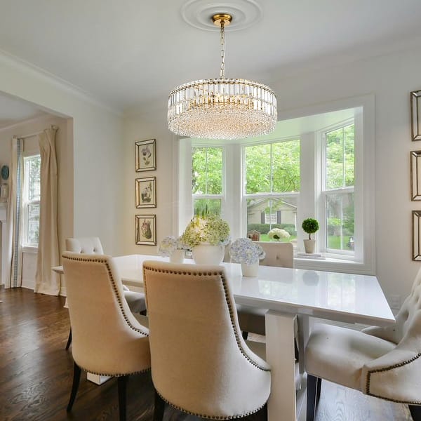 crystal dining table light