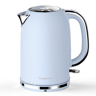 1.7L Stainless Steel Electric Kettle-Fast Boil with LED Indicator 1500W ...